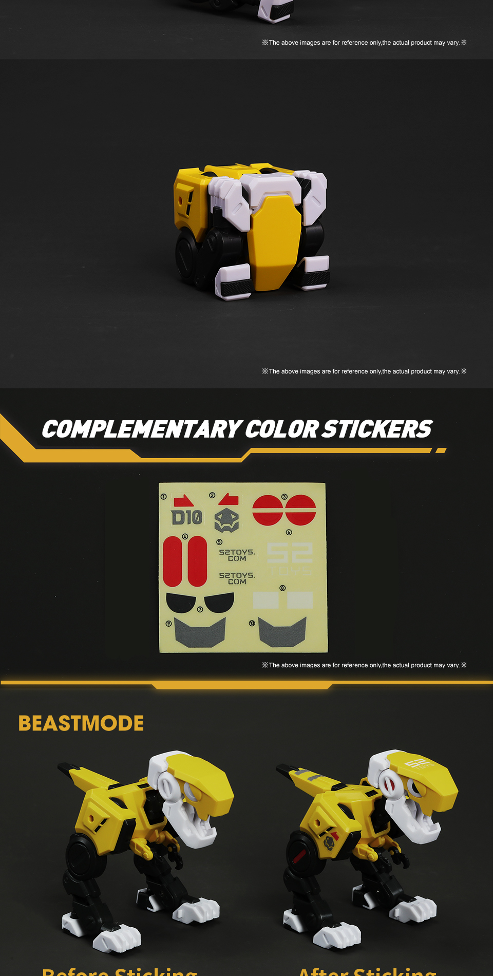 52TOYS đồ chơi lắp ráp mô hình Transformers Figure BEASTBOX BB-01 DIO ...