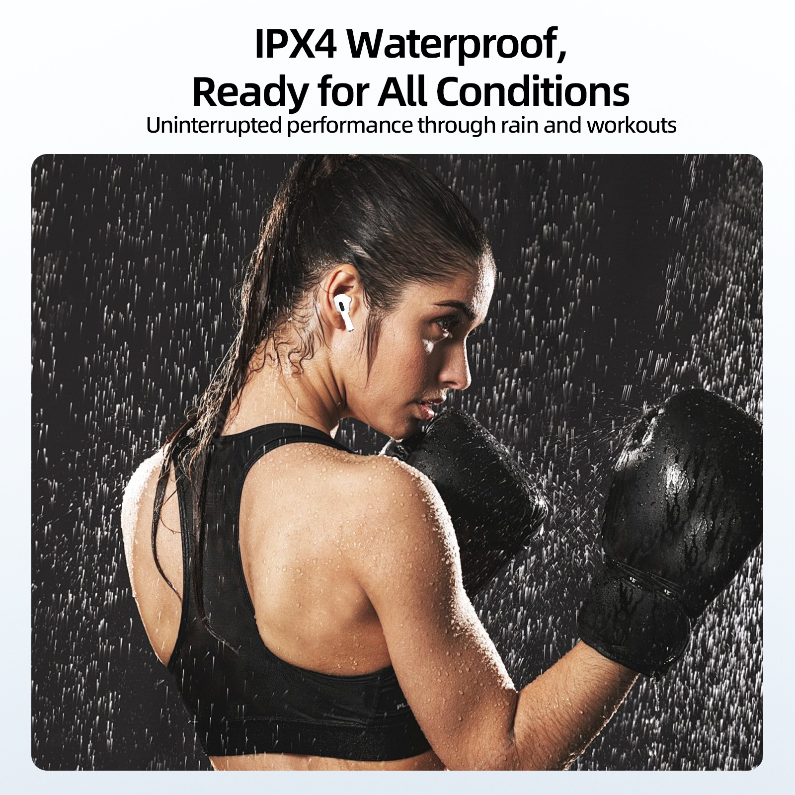 GOOJODOQ J201 IPX5 chống nước, giảm tiếng ồn, tai nghe không dây,tai ...