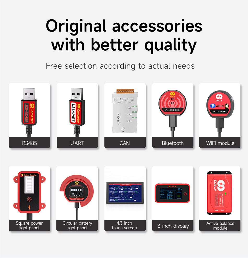 Smart DALY NEW K-SERIES bms Lifepo4 4s 8s 12s 15s 16s 20s 24s bms 12v 24v 36v 48v 60v 72v pin ...