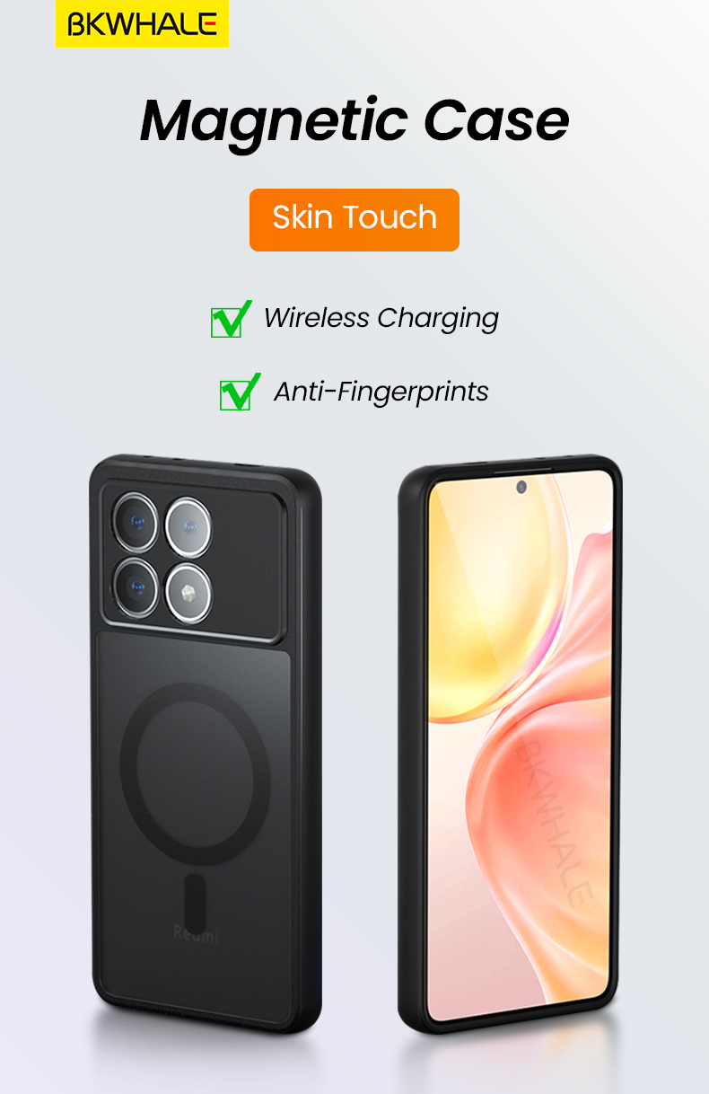 Ốp Điện Thoại Từ Tính BKWHALE Cho Xiaomi Redmi K70E K80 Note14 Note13 Note 14 13 Pro + A5 14C ...