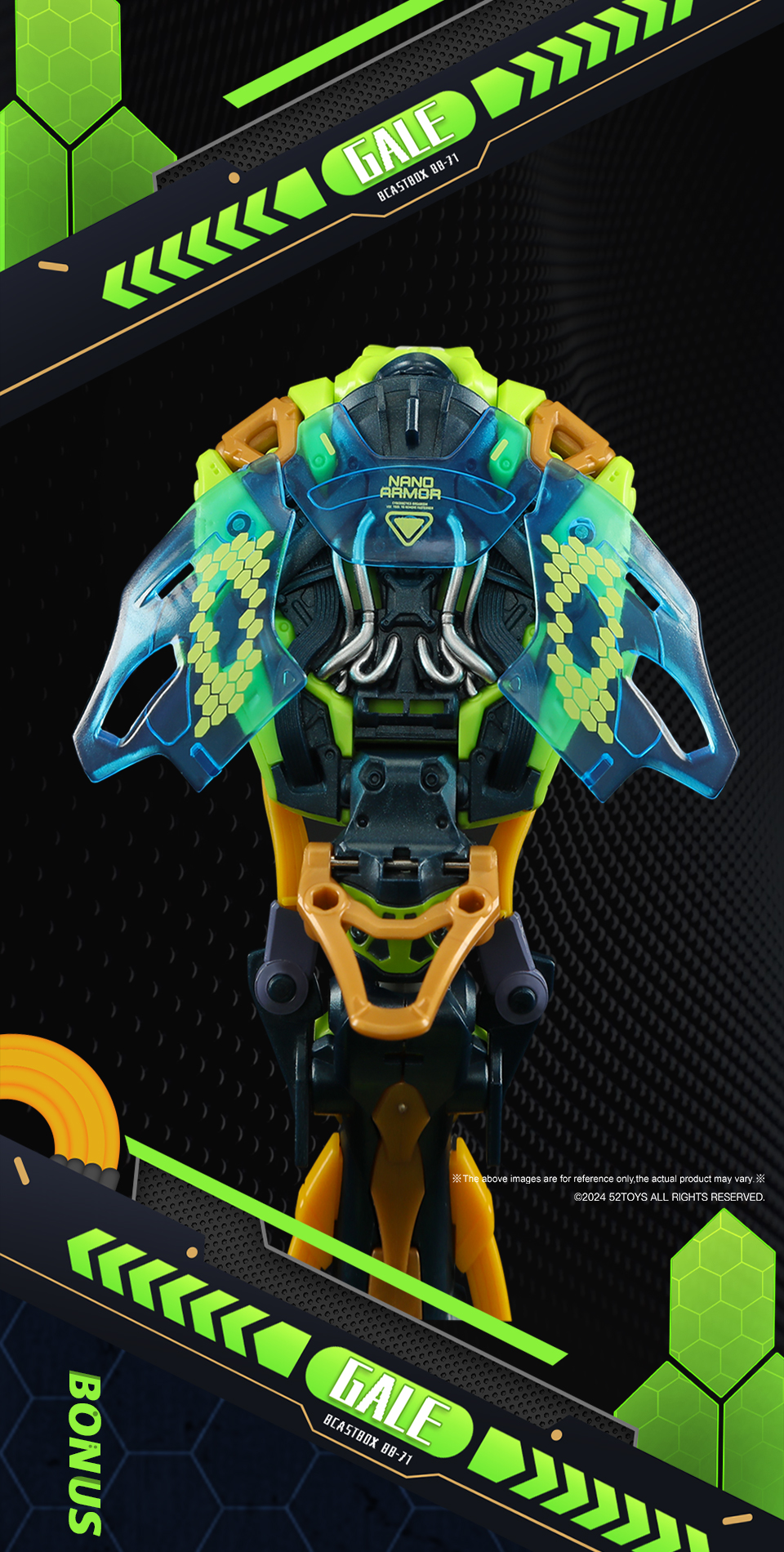 52TOYS đồ chơi lắp ráp mô hình Transformers Figure BEASTBOX BB-71 GALE ...