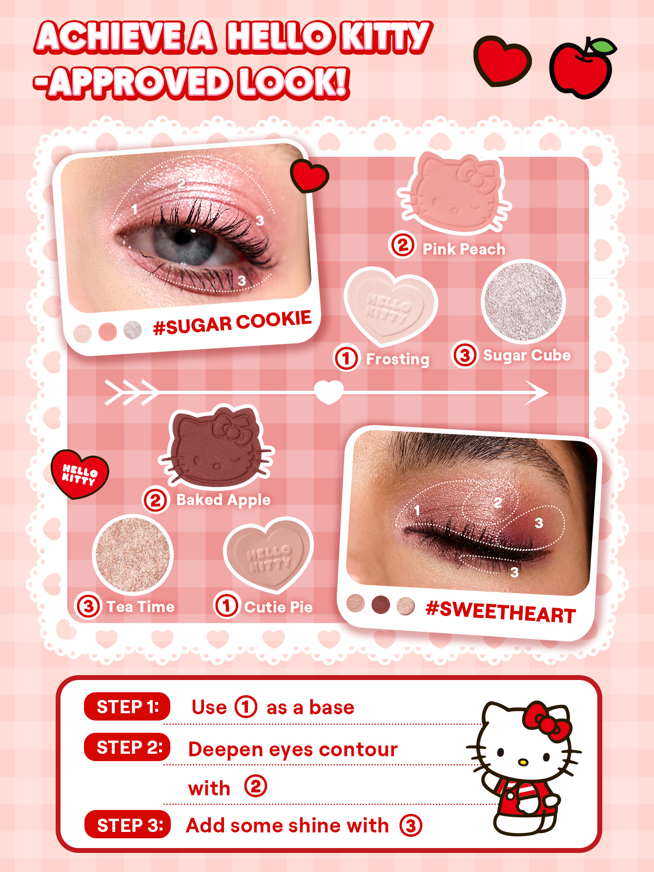 Hello Kitty | Sheglam Darling Shadow Stack-Sweetheart | Shopee Việt Nam