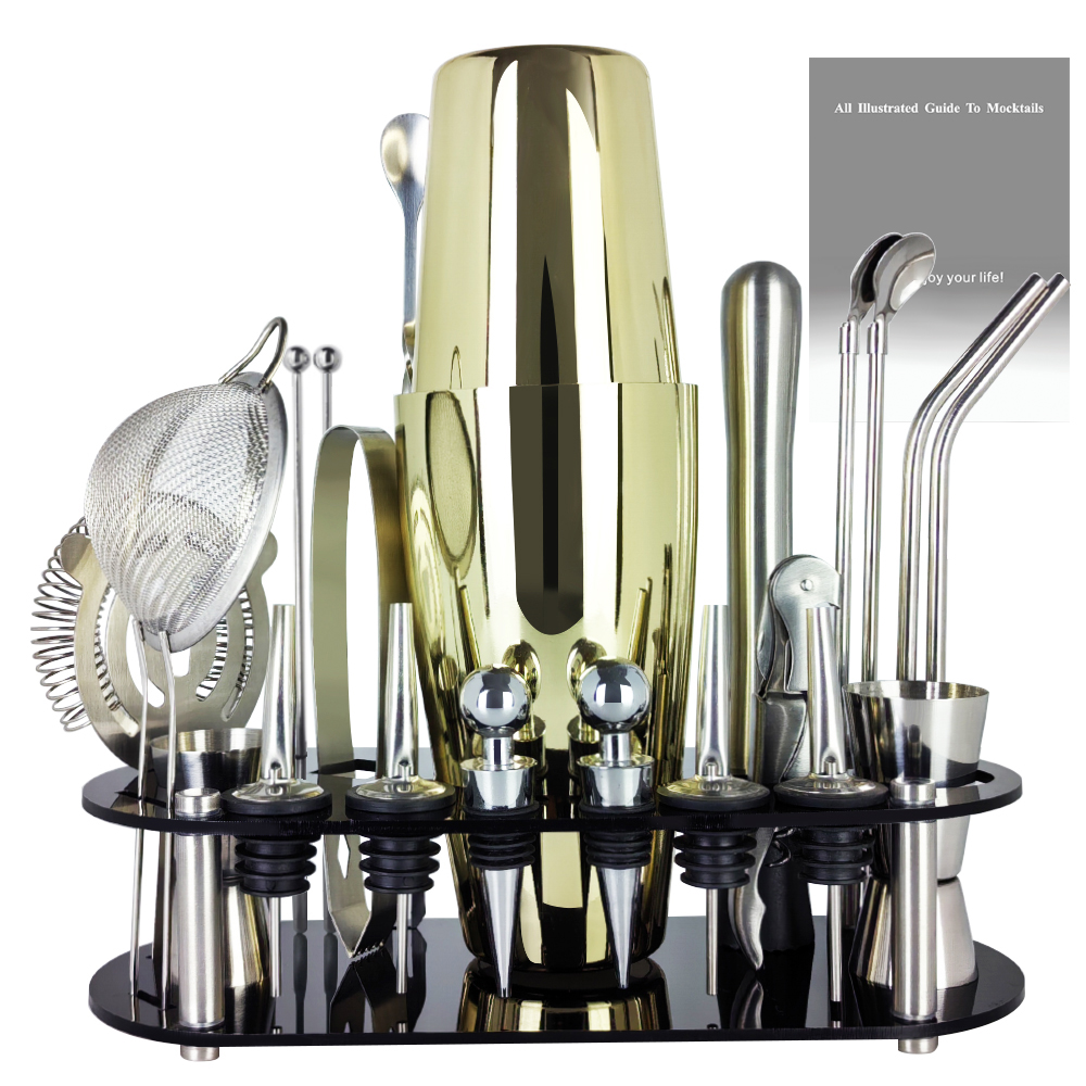 22 Chiếc 750 / 600ml Boston Cocktail Shaker Thanh Dụng Cụ Trộn Rượu Bộ ...