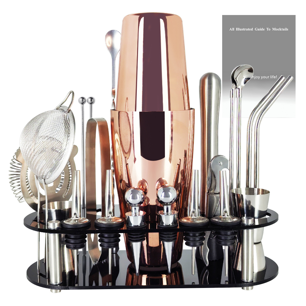 22 Chiếc 750 / 600ml Boston Cocktail Shaker Thanh Dụng Cụ Trộn Rượu Bộ ...