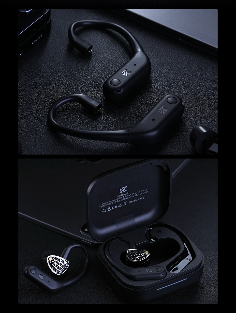 Kz AN01 Bluetooth 5.4 Tai nghe HiFi Cáp nâng cấp không dây Mô-đun Bluetooth cho Castor EDX Pro ...