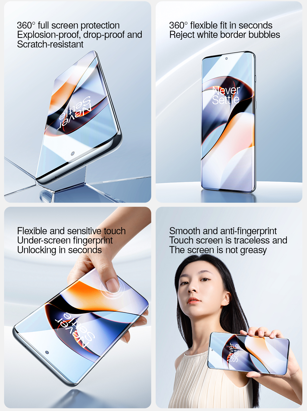 Smartdevil Hydrogel Soft Film Cho OnePlus Ace 2Pro / ACE3 / OnePlus 13 / 8Pro Cong Toàn Màn Hình ...