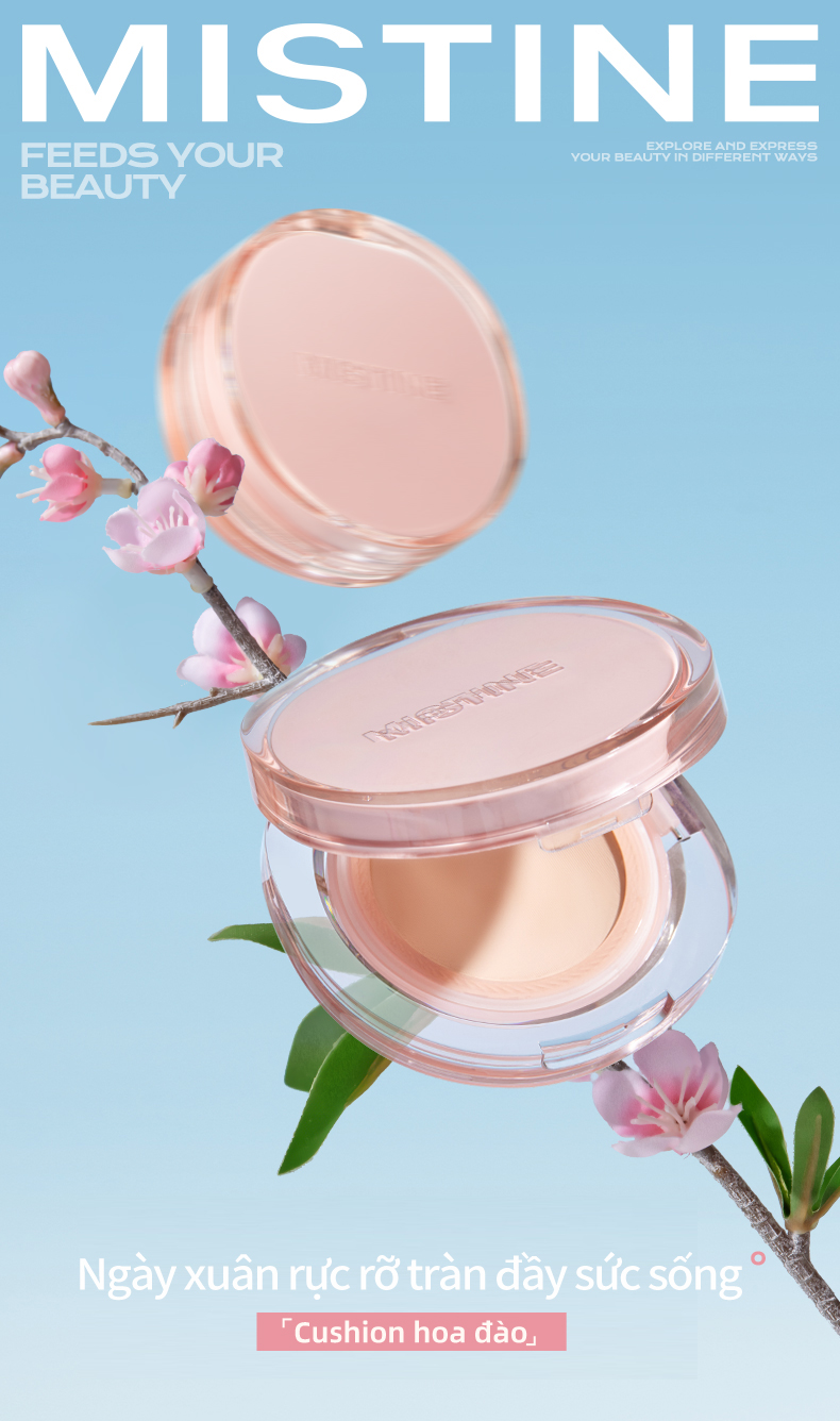 Cushion cầu vòng Xiêm La MISTINE 1 lõi (Cushion 13g) MISTINE SOFT MATTE ESSENCE AIR CUSHION ...