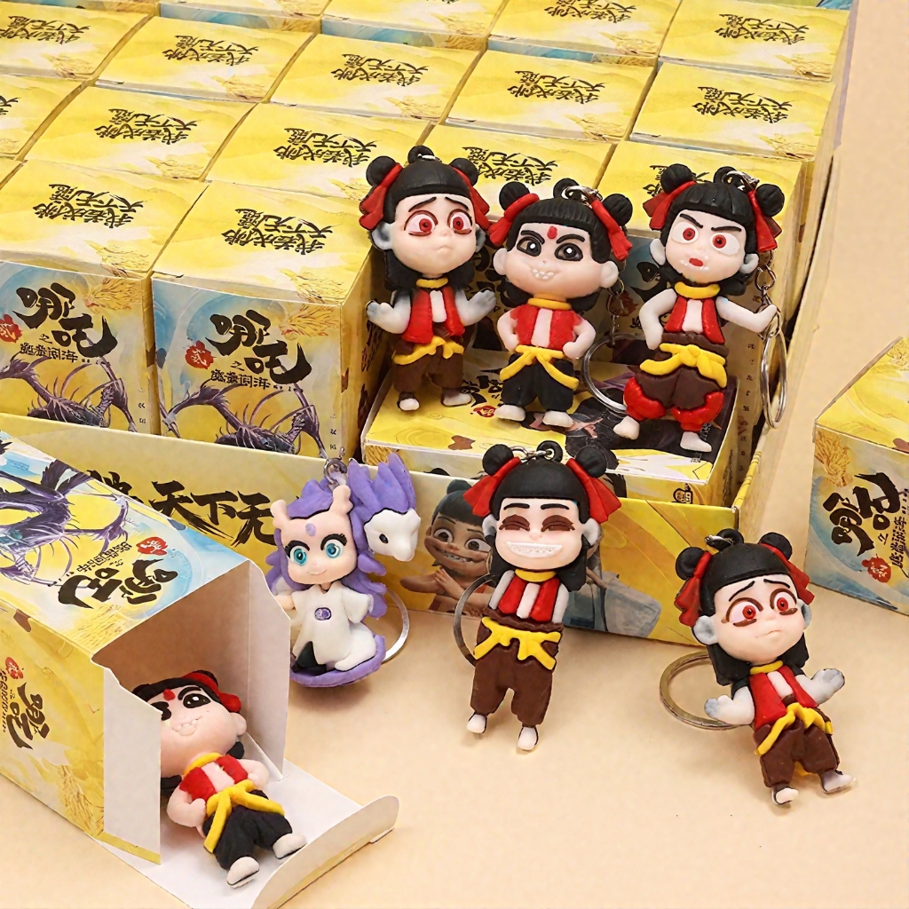 24 Natra blind box Móc khóa na tra ma đồng giáng thế ngao bính mô hình ...