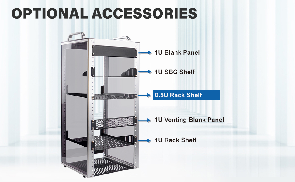 Deskpi RackMate T2 Phụ Kiện 0.5U Kệ Giá Cho T2 Giá Máy Chủ / Tủ Mạng ...