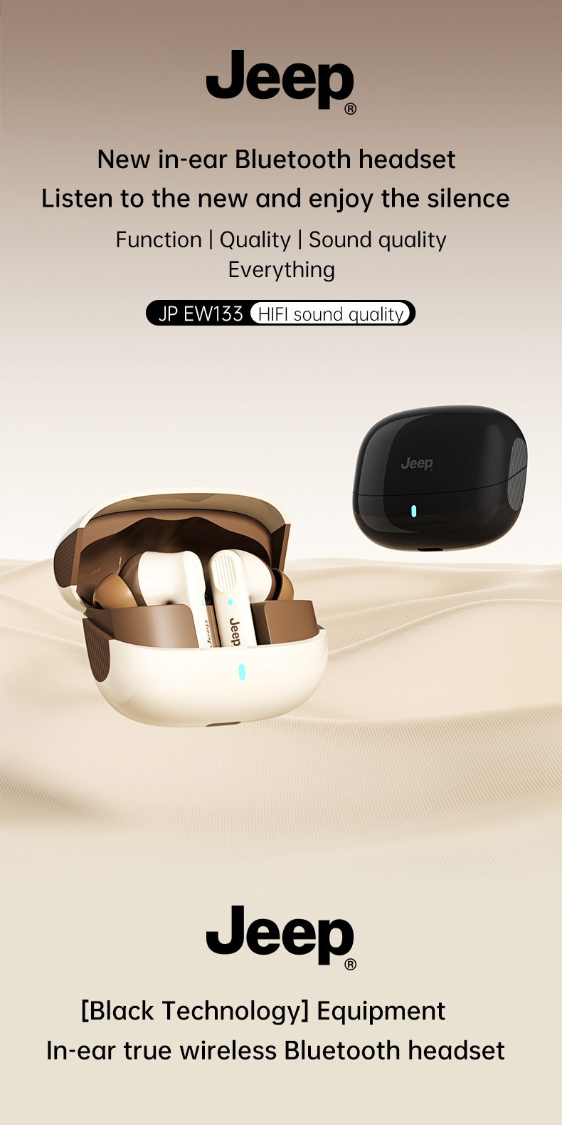 Jeep EW133 Tai nghe Bluetooth không dây Âm thanh đỉnh cao độ trễ thấp ...