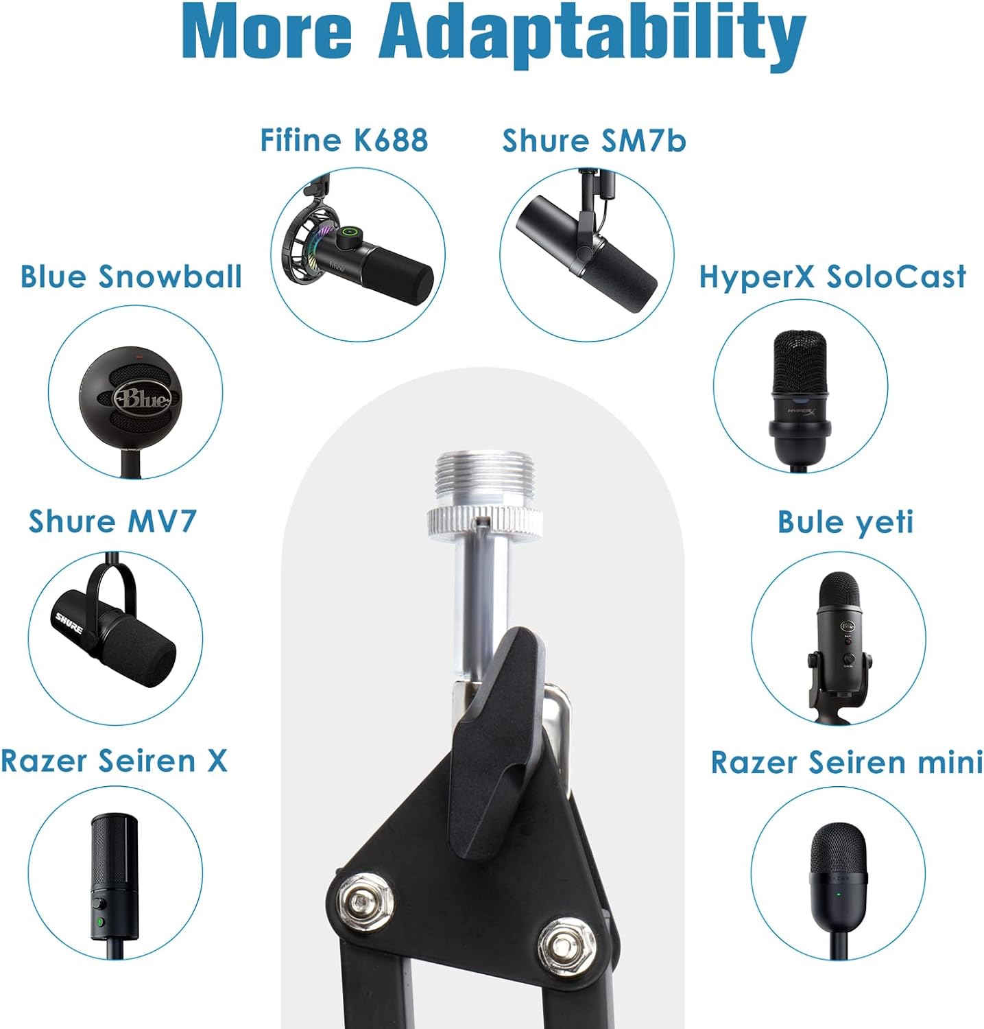 Quadcast Boom Arm, Mic Arm Micro Arm cho HyperX QuadCast SoloCast Blue ...
