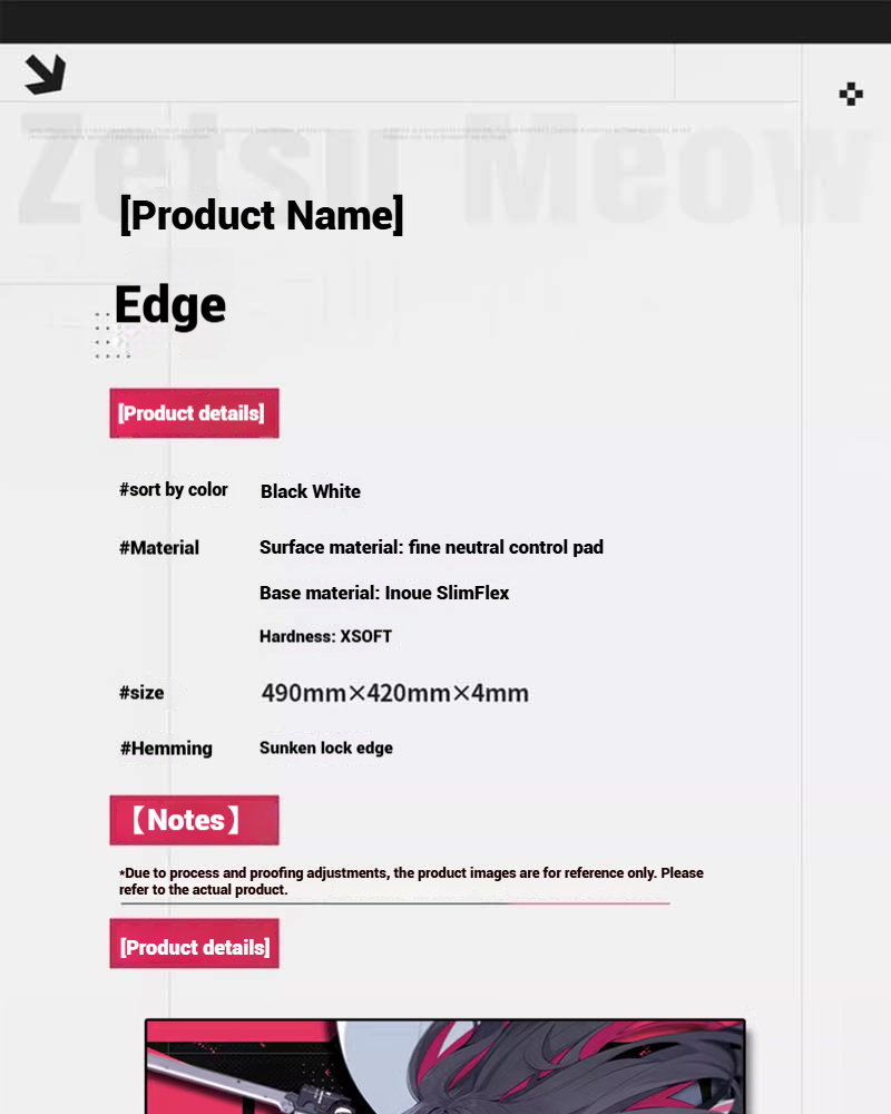 ZetsuMeow Ren Neutral control two-element gaming mouse pad | Shopee Việt Nam