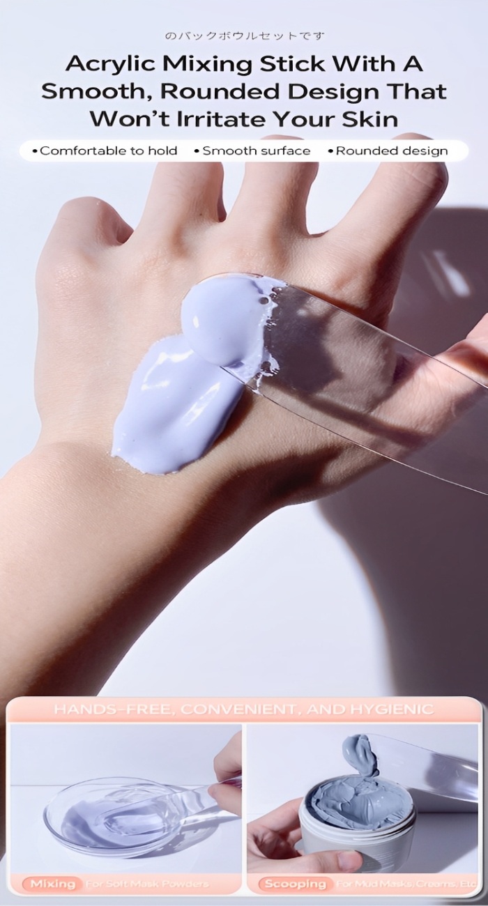 Chăm sóc da Bộ mặt nạ DIY Clear Rod Mask Brush Modified Soft Film Khay ...