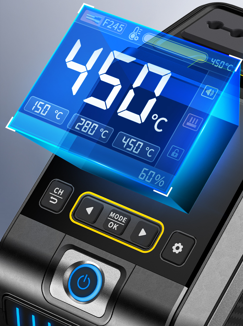 Fnirsi DWS-200 200W Điện Trả Lại Làm Nóng Hàn Sắt Staion C210 C245 Hàn ...