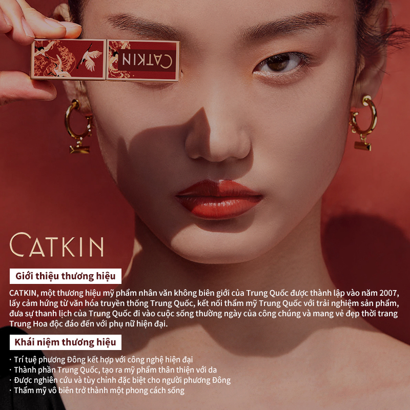 CATKIN son tint Son Thỏi lì Không Trôi Son Môi Lâu Dài Lên Tới 12H Rouge Matte Lipstick 3.6g ...