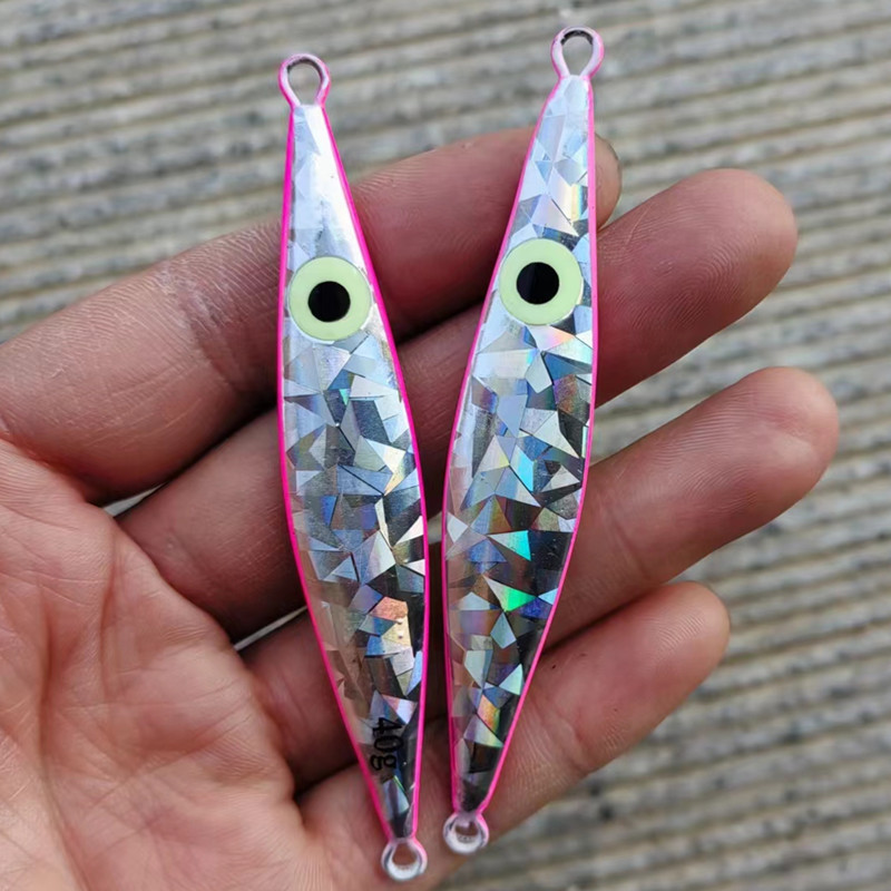 20g / 30g / 40g / 60g / 80g / 100g Light Jig Lure 3D Eyes Metal Jig / Slow Jig / Fast Jig ...