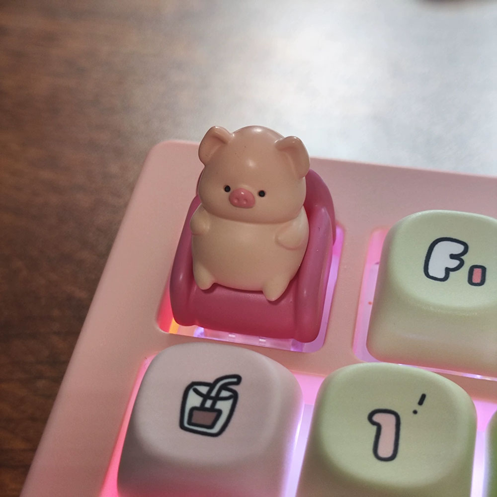 Voi Keycap Dễ Thương Sáng Tạo Cá Tính Xanh Voi Nhựa Keycaps Mèo ...