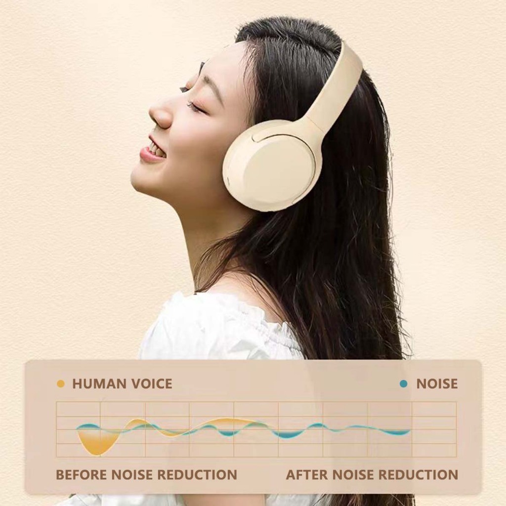 Tai nghe Bluetooth không dây di động Tai nghe khử tiếng ồn Tai nghe xoay có thể gập lại | Shopee ...