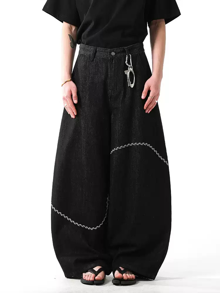 Quần jean nam Trail Echo Mùa hè mới phong cách Mỹ đơn giản retro đa năng quần ống rộng | Shopee ...