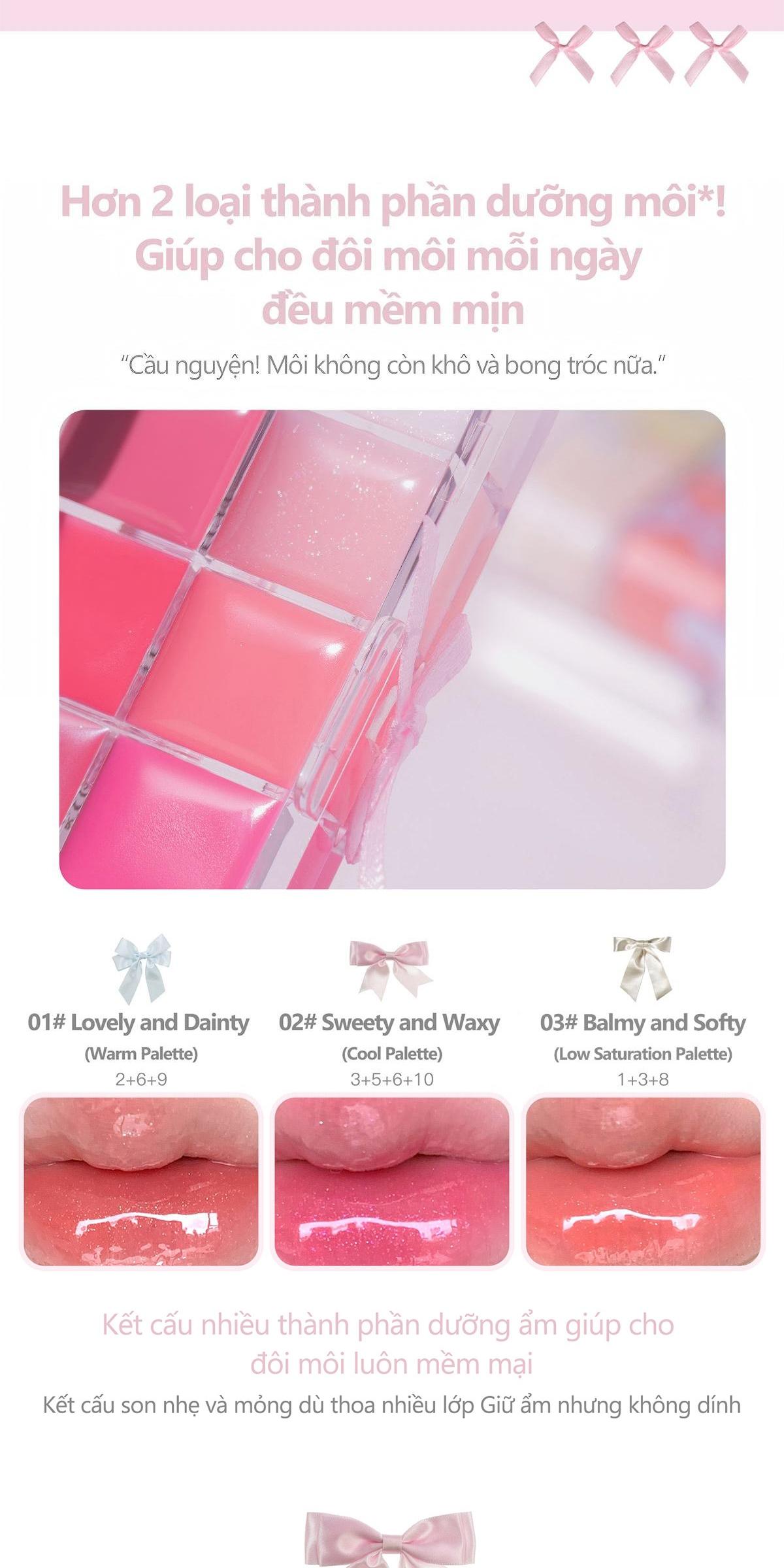 Son Bóng FLORTTE Peng Peng Princess Series 10 Màu (3 Màu) 17g FLORTTE ...