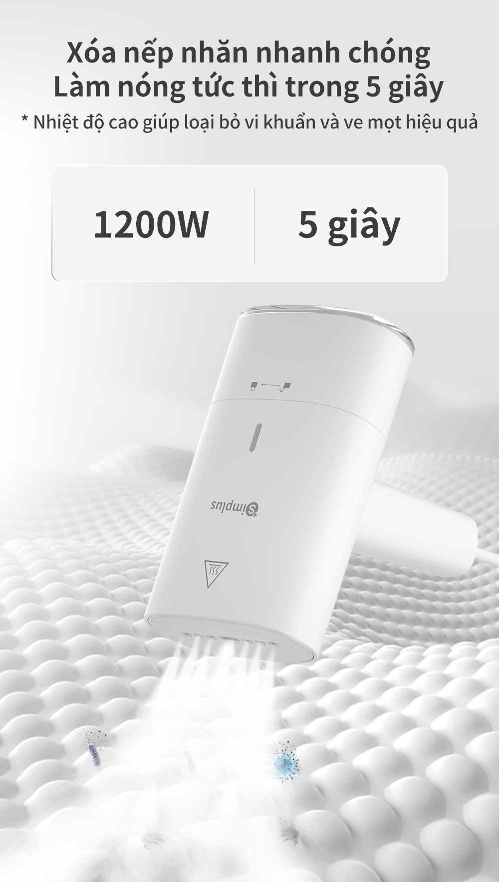 Simplus Bàn Ủi Hơi Nước Cầm Tay 180ml Công Suất Lớn 1200W (GTJH020) – Bảo Hành 12 Tháng | Shopee ...