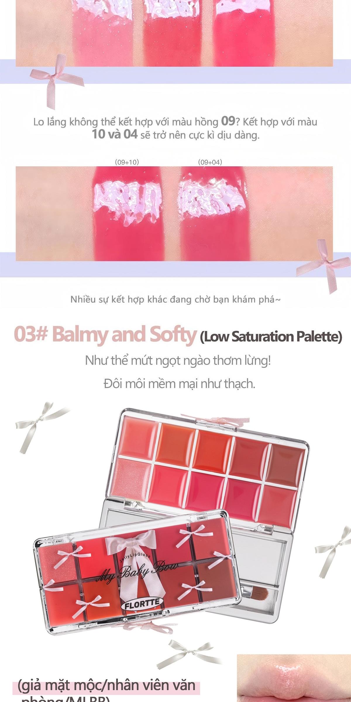 Son Bóng FLORTTE Peng Peng Princess Series 10 Màu (3 Màu) 17g FLORTTE ...