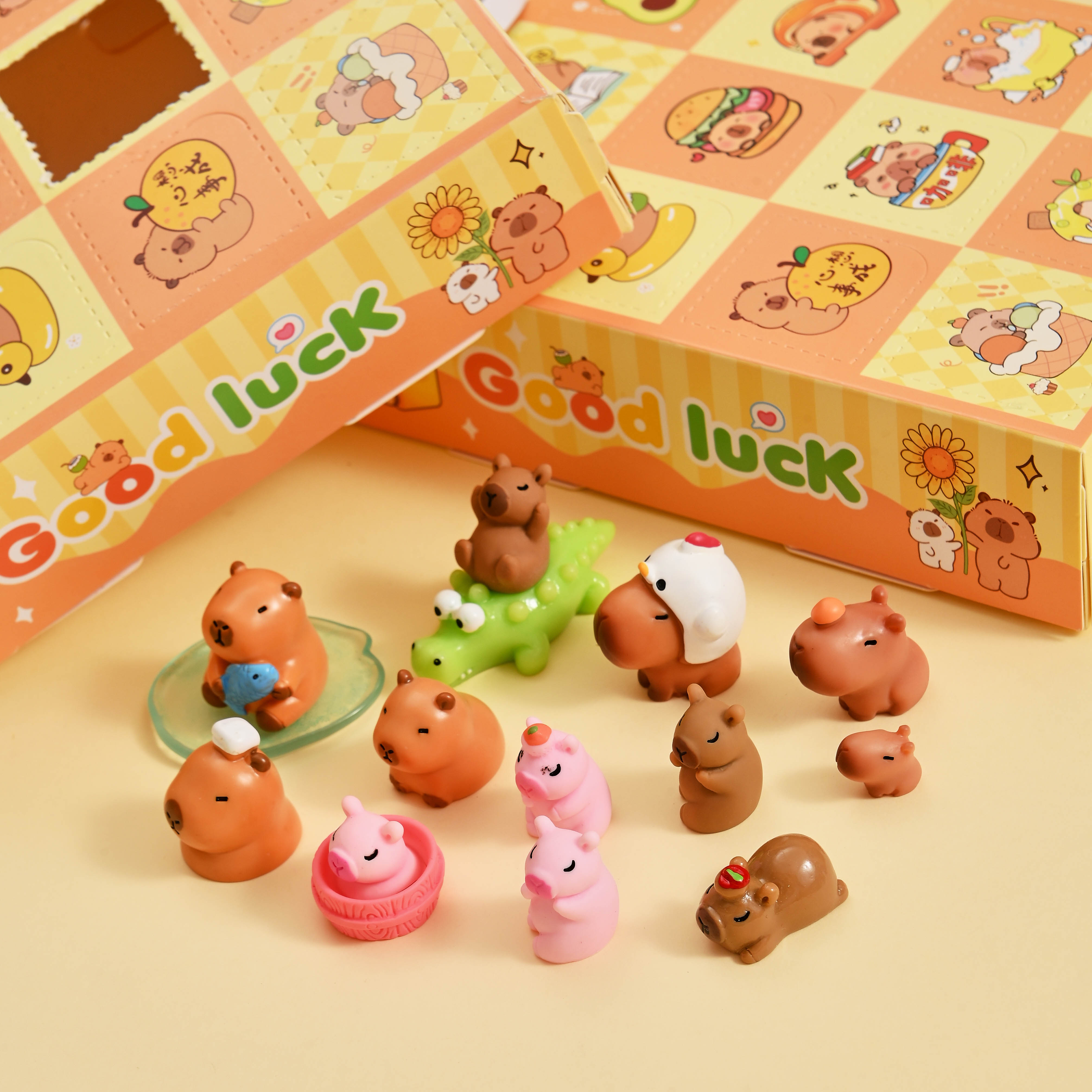Capybara blind box mini mô hình dễ thương kapibara Hộp mù đồ chơi cho ...
