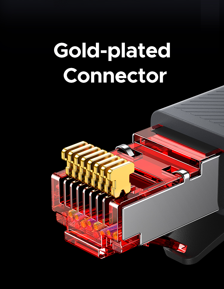 Cáp Ethernet UGREEN 40Gbps CAT8 2000 MHz Đầu nối mạ vàng CAT8 PVC ...