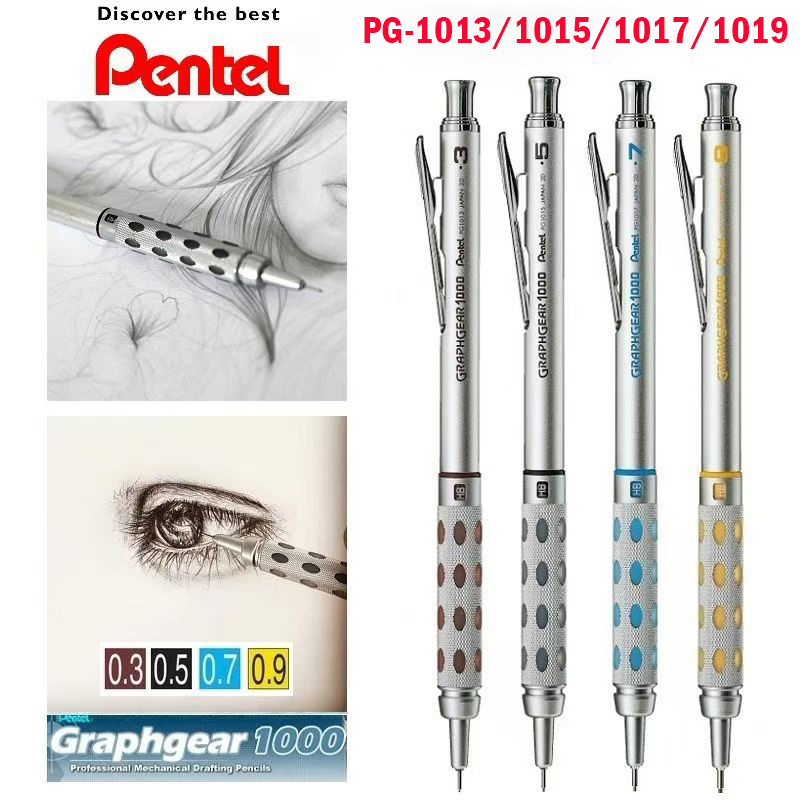 Bút chì cơ khí Pentel Nhật Bản PG1015 Graf-Gear 1000 0,3mm / 0,5mm / 0 ...