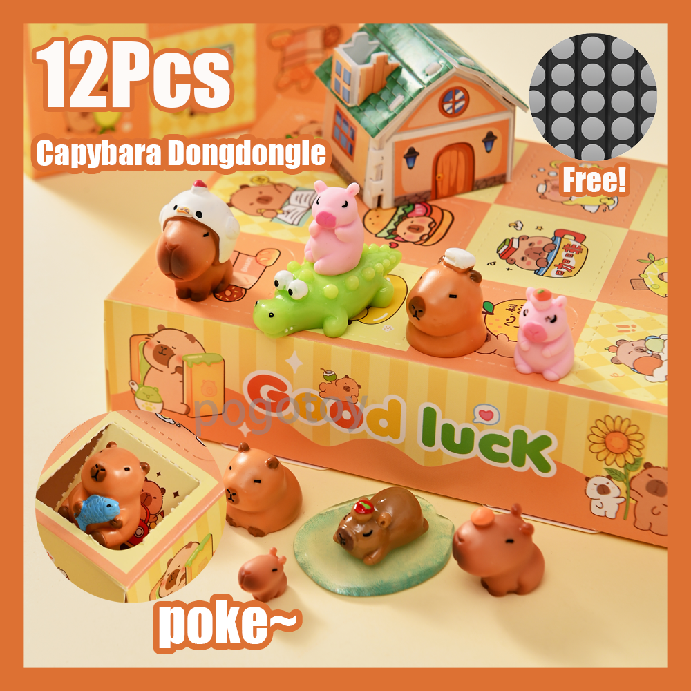 Capybara blind box mini mô hình dễ thương kapibara Hộp mù đồ chơi cho ...