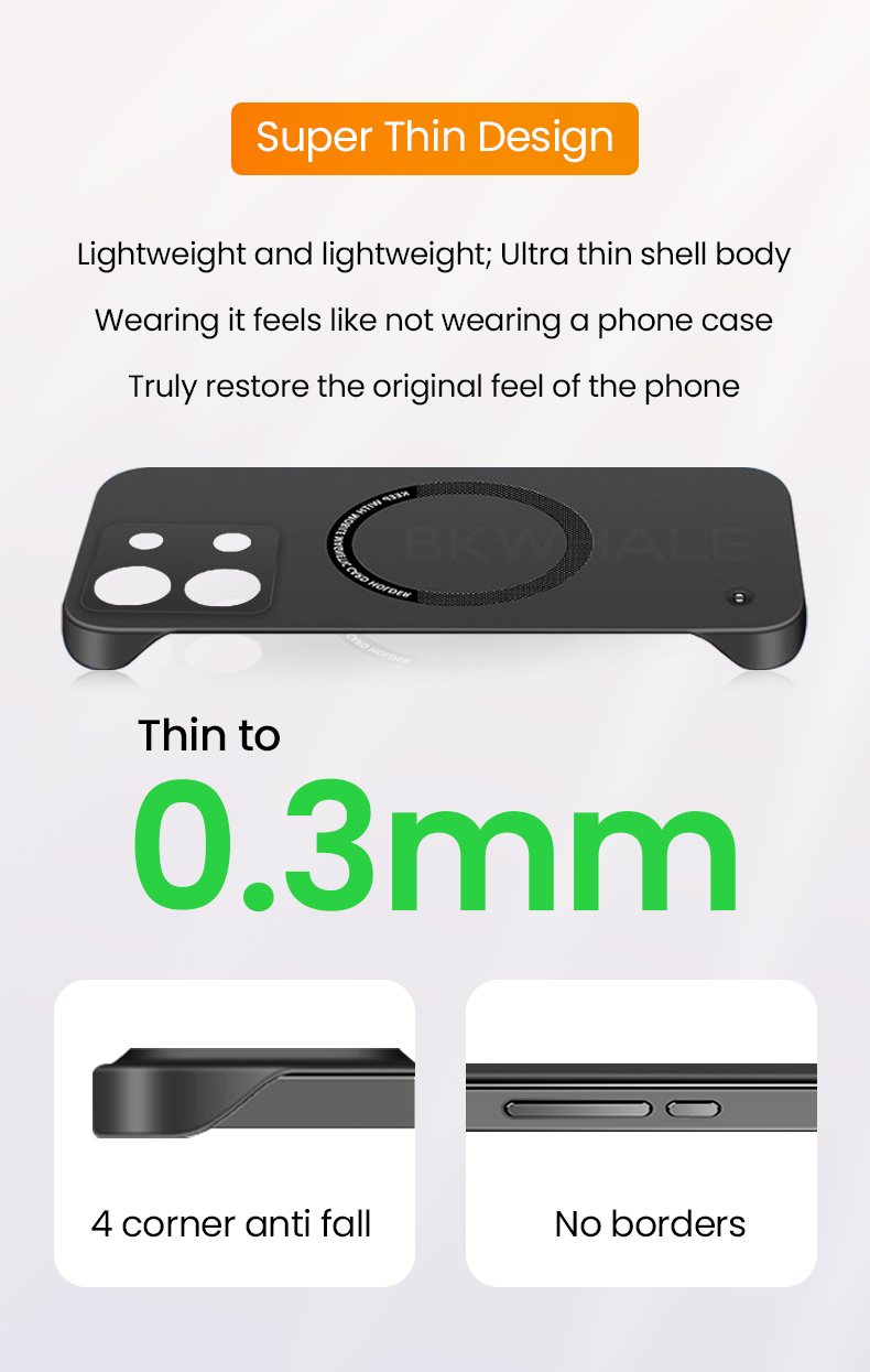 Ốp điện thoại từ tính BKWHALE cho Xiaomi Redmi Note13 Note14 Note15 Pro + 4G 5G Turbo3 Turbo4 ...