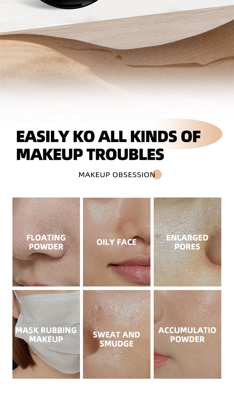 Kem che khuyết điểm Fengying Powder Kiểm soát dầu Kem nền dưỡng ẩm ...