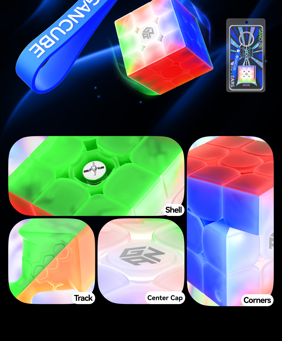 GAN 330 Móc khóa khối rubik 3x3 Mini 1.2 Inch | Shopee Việt Nam