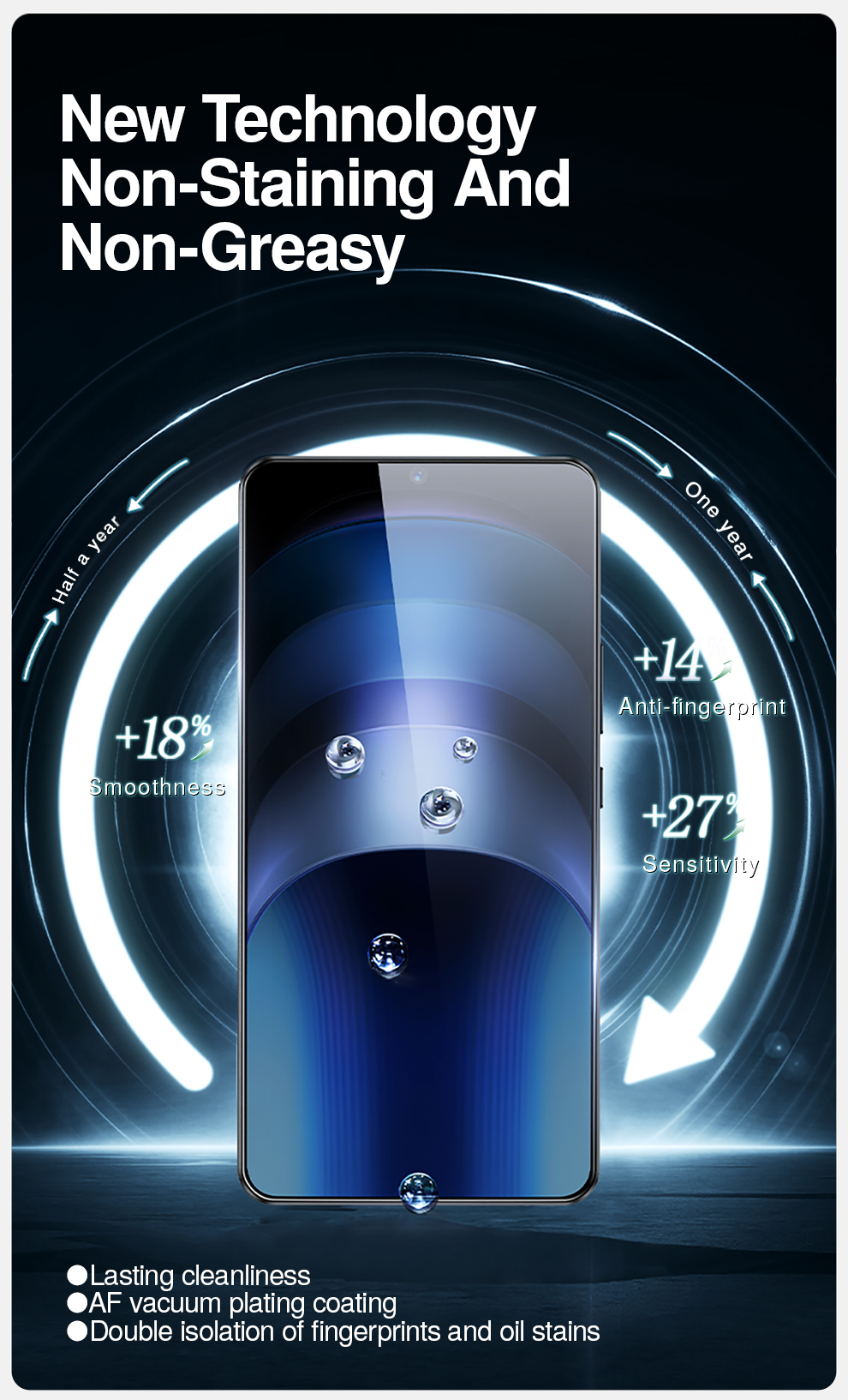 Kính cường lực chống bụi SmartDevil cho iQOO 13 / iQOO Neo9 / Neo9SPro / S19 Bảo hiểm toàn màn ...