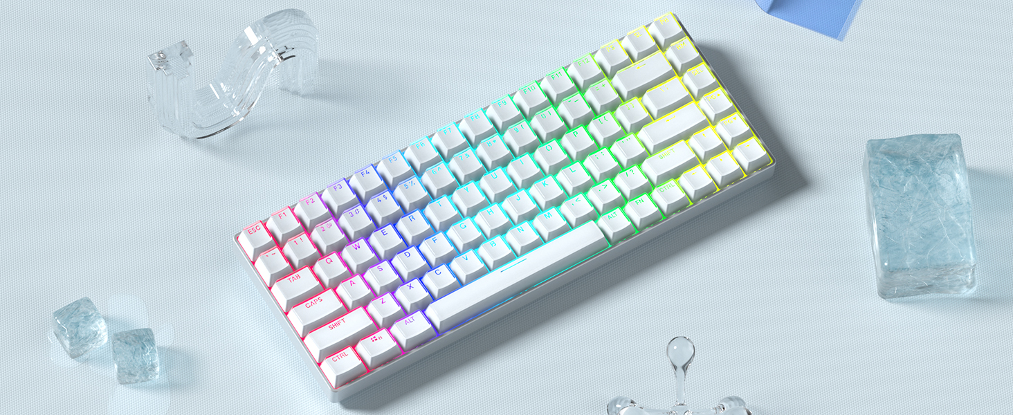 Womier Crystal Jelly Keycaps 118 Phím OEM Profile Shine Through Key ...