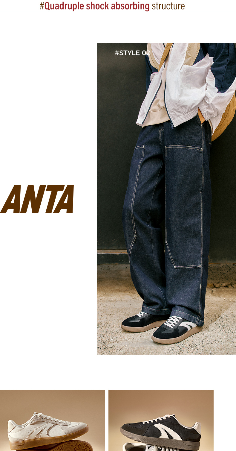 ANTA Nam GAT Giày Thể Thao Hợp Thời Trang Đa Năng Mềm Mại Thoải Mái ...