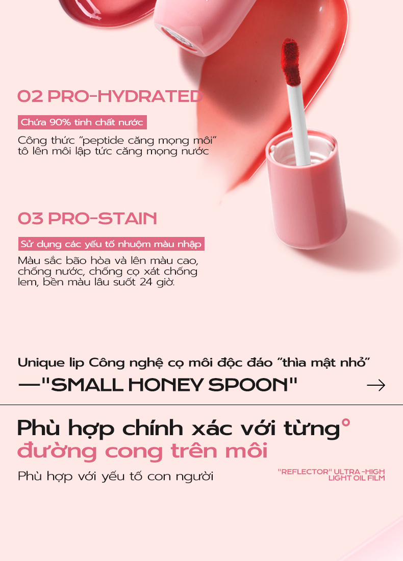 THƯƠNG HIỆU ĐẦY SỨC THANH XUÂN CỦA MISTINE Son nhuộm môi Kem phản quang ...