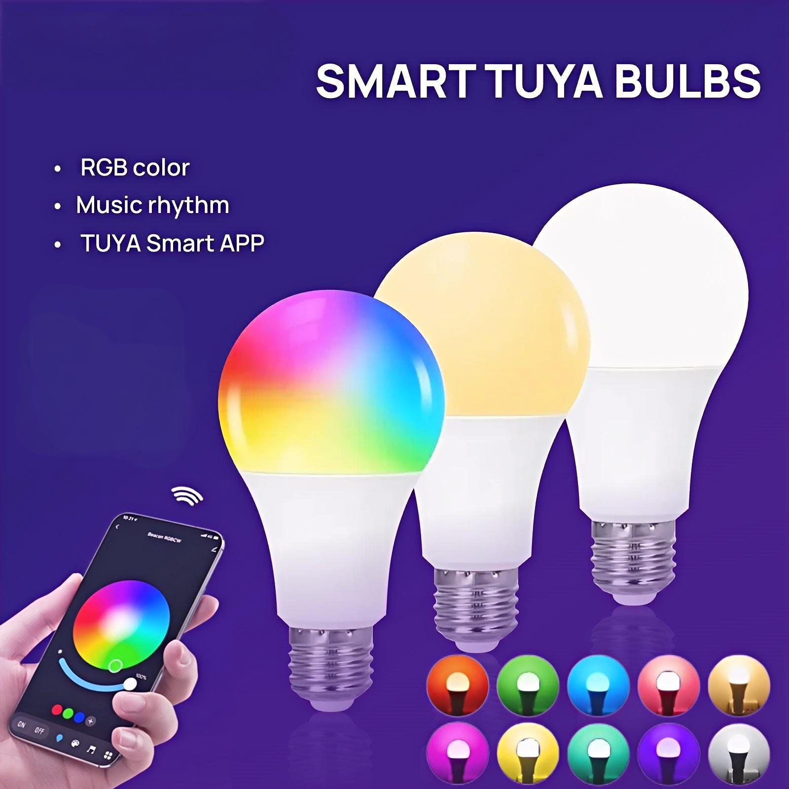 Bóng Đèn Led E27 Rgb Tuya, Điều Khiển Bluetooth, 15w 220v, Ip20, Trang ...