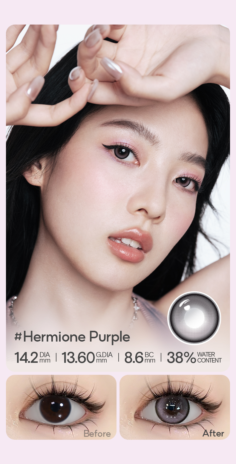 Kính áp tròng Kilala lens 1 ngày màu xám DIA 14.0mm 14.2mm 14.5mm và ...