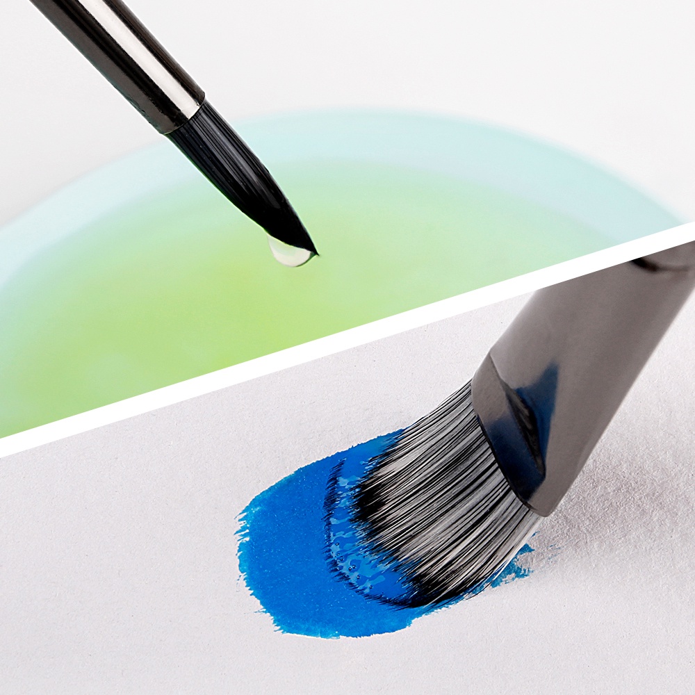 Bộ 10 Cọ Sơn Chuyên Nghiệp - Lông Nylon Cho Acrylic, Dầu, Màu Nước, Chi ...