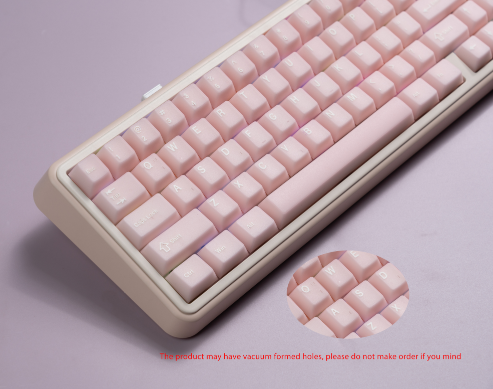 Womier Màu Hồng Mờ Ngọc Keycaps Cherry Profile Double Shot PBT Keycap ...