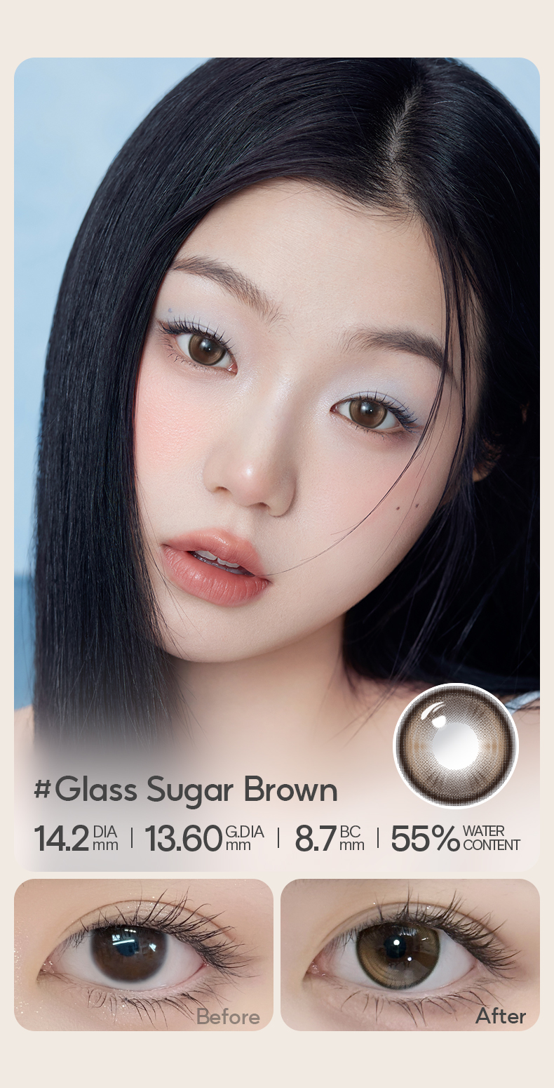 Kính áp tròng Kilala lens 1 ngày màu xám DIA 14.0mm 14.2mm 14.5mm và ...