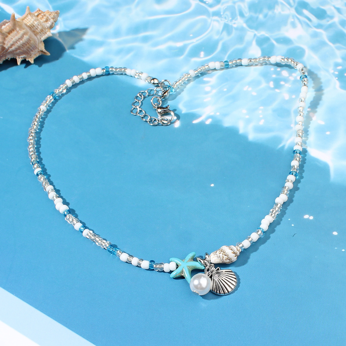 Handmade Boho Shell Conch Sao Biển Charm Đính Hạt Vòng Tay Trang Sức ...