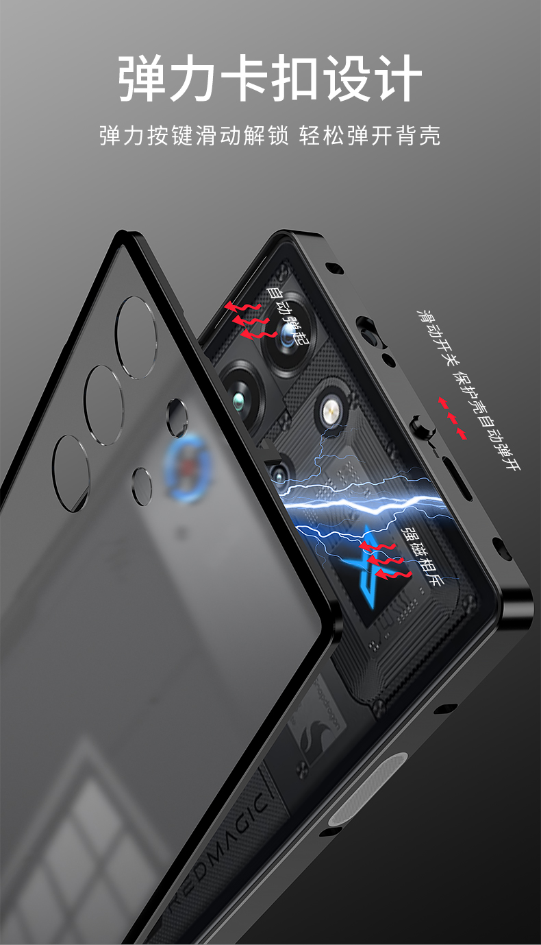 Khung kim loại hợp kim nhôm cho ZTE Nubia RedMagic Red Magic 10S Pro 10 ...