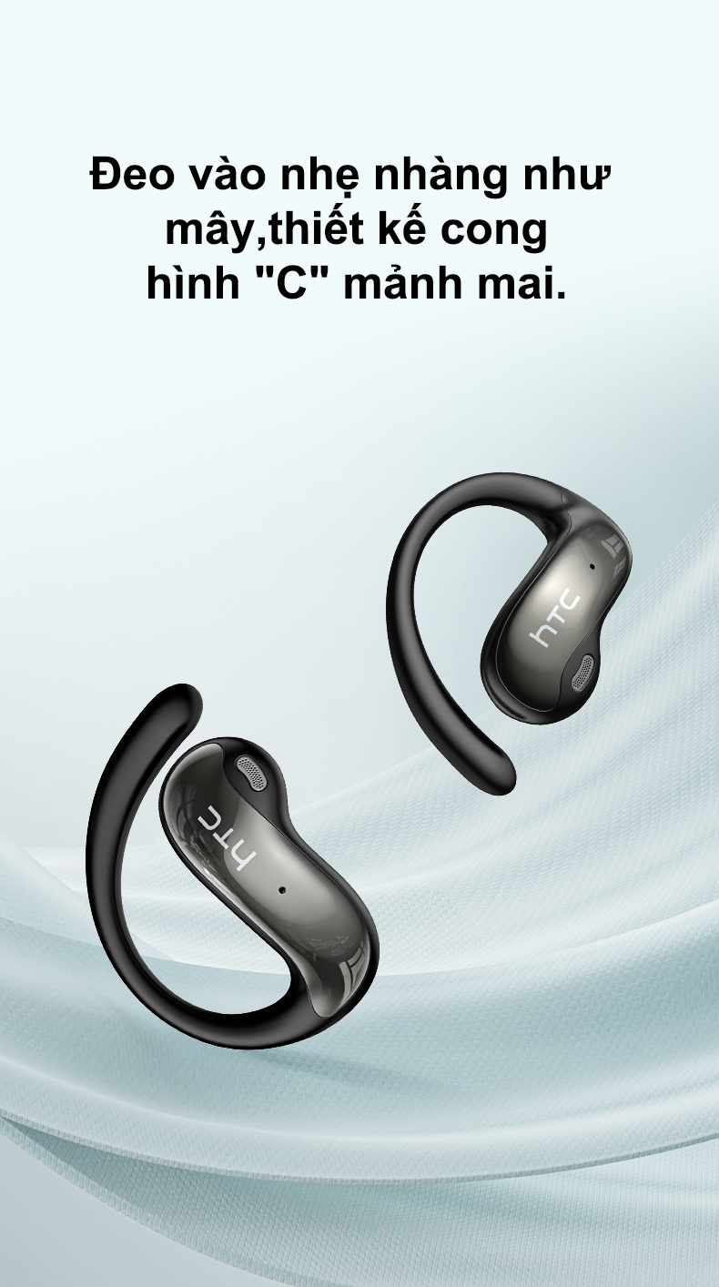 HTC NE19 Tai nghe phiên dịch AI Tai nghe Bluetooth 6.0 Có thể dịch 135 ...