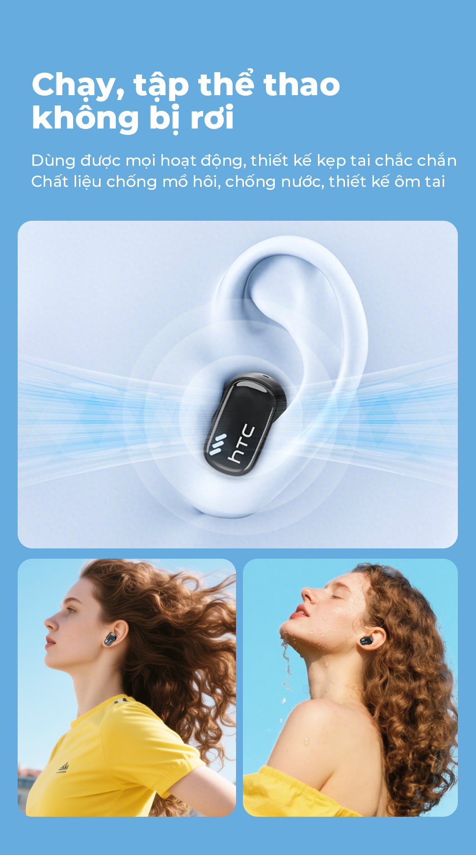 HTC NE16 Tai Nghe Phiên Dịch AI Tai nghe nhét tai Tai nghe Bluetooth 6. ...