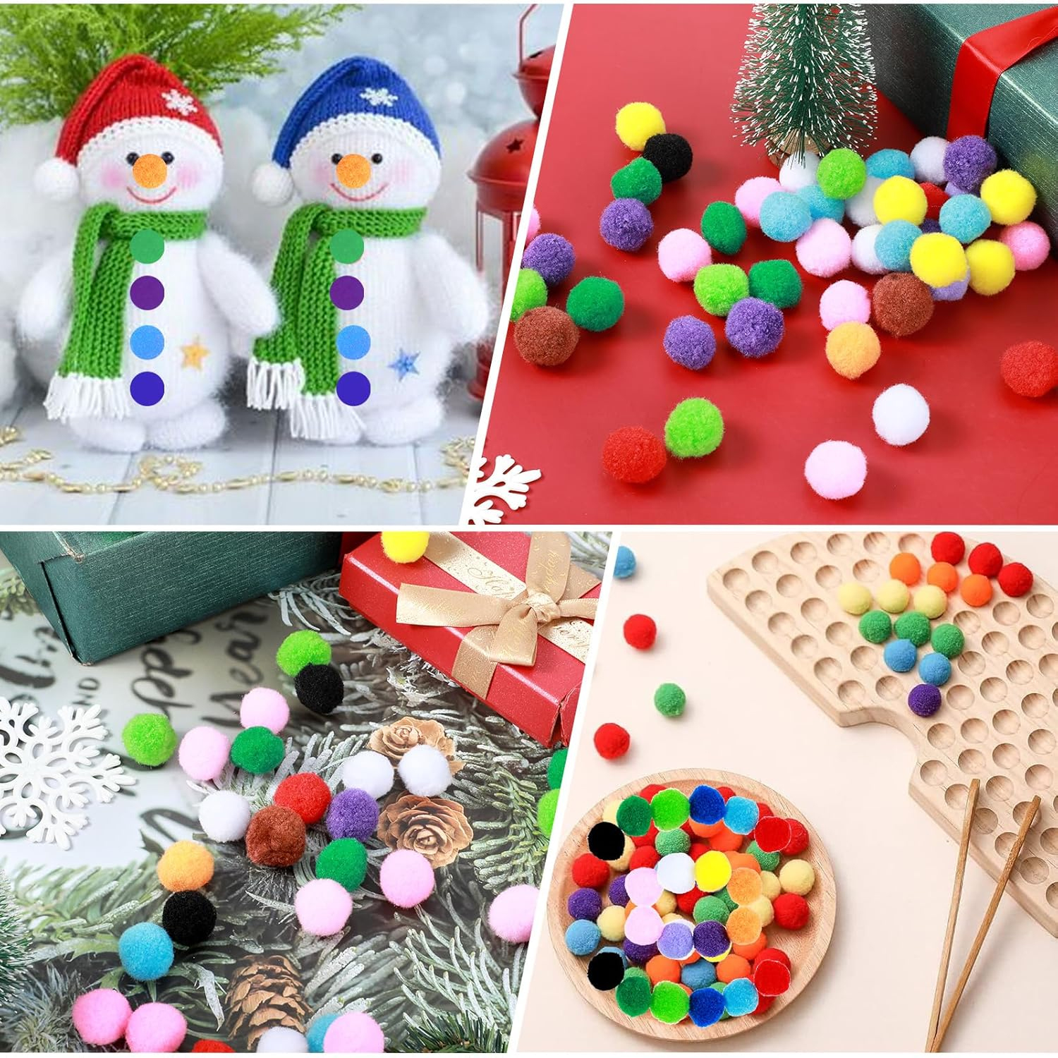 1 Inch 100/200/500 Bông Pom – Bóng Bông Mềm và Xốp – Vật Liệu Nghệ ...