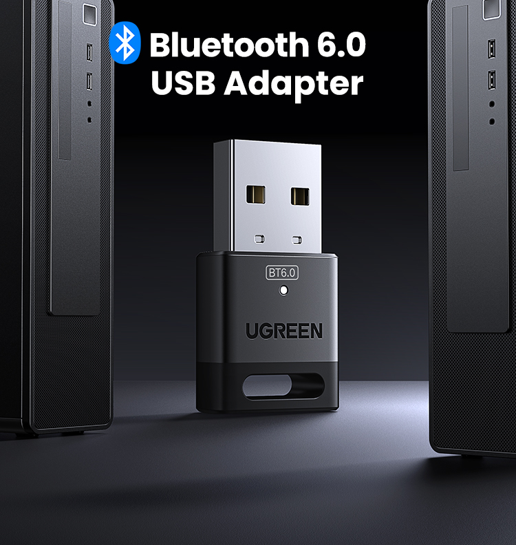 Bộ chuyển đổi Bluetooth USB UGREEN, 6.0 Dongle cho PC, Plug & Play cho ...