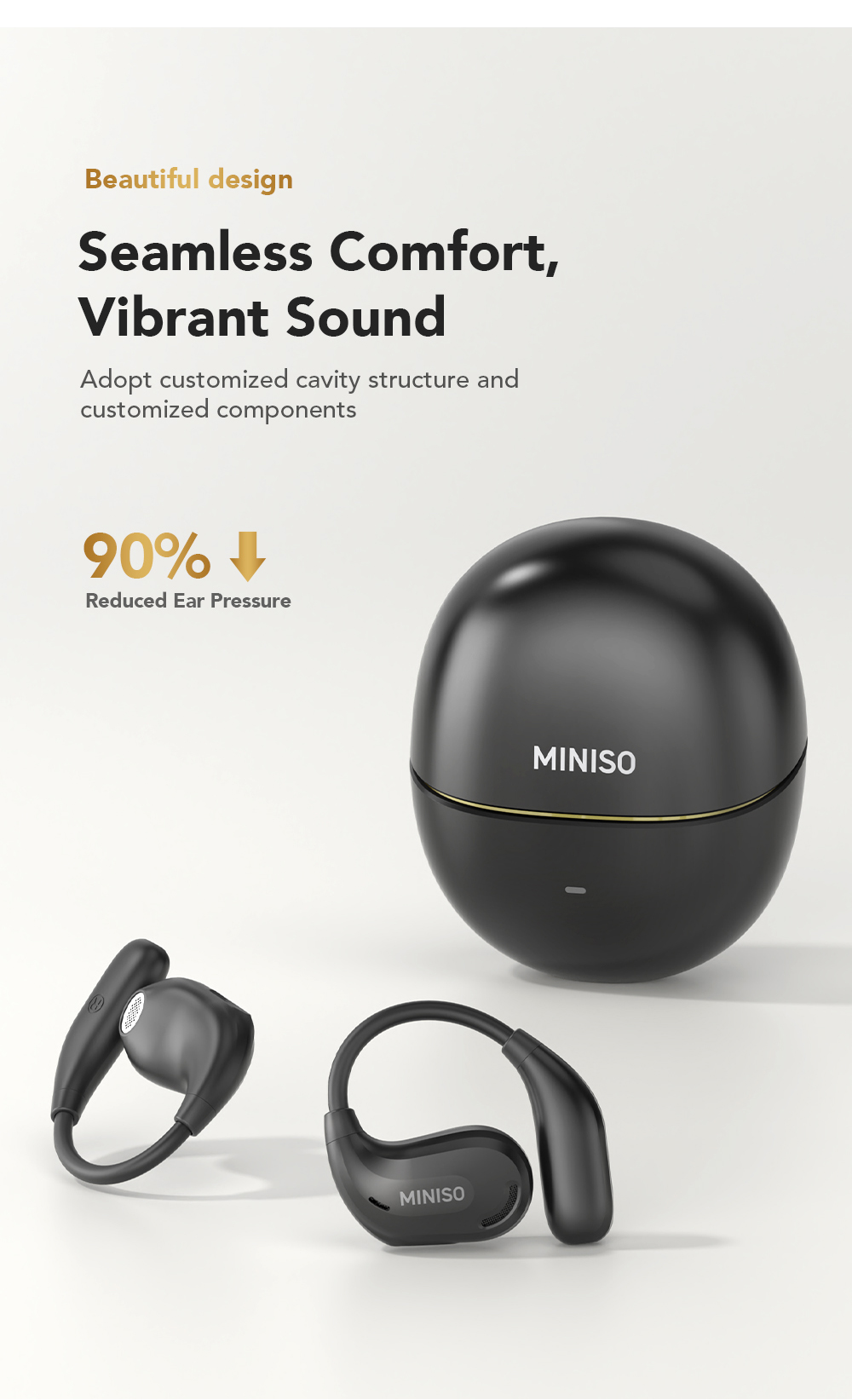 MINISO MS209 Tai Nghe Phiên Dịch AI Tai nghe không dây Bluetooth 6.0 ...