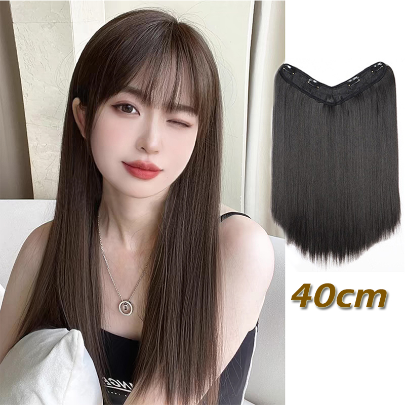 40cm 60cm Hình Chữ U Phần Mở Rộng Tóc Vô Hình Với 4 Kẹp Tóc Giả Tổng Hợp Thẳng Cho Nữ | Shopee ...
